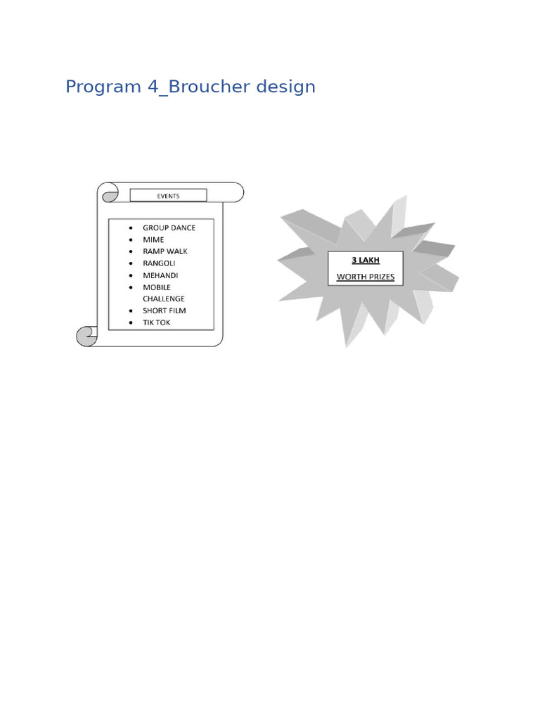 Program 4 - Broucher Design | PDF