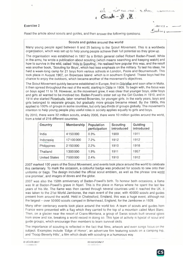 English P2 Comprehension | PDF