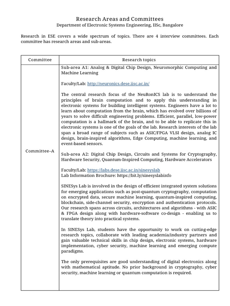 Research Interview Committee Selection Form 2024 | PDF | Mixed Signal Integrated Circuit ...