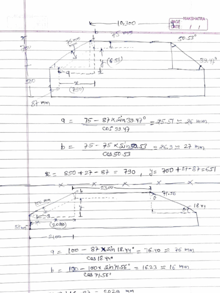 Trapezoidal Raft Calculations for Pier | PDF