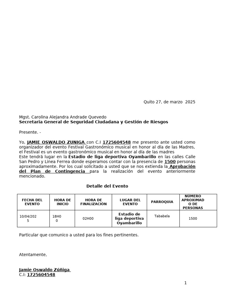 Modelo-De-Oficio - Solicitud | PDF