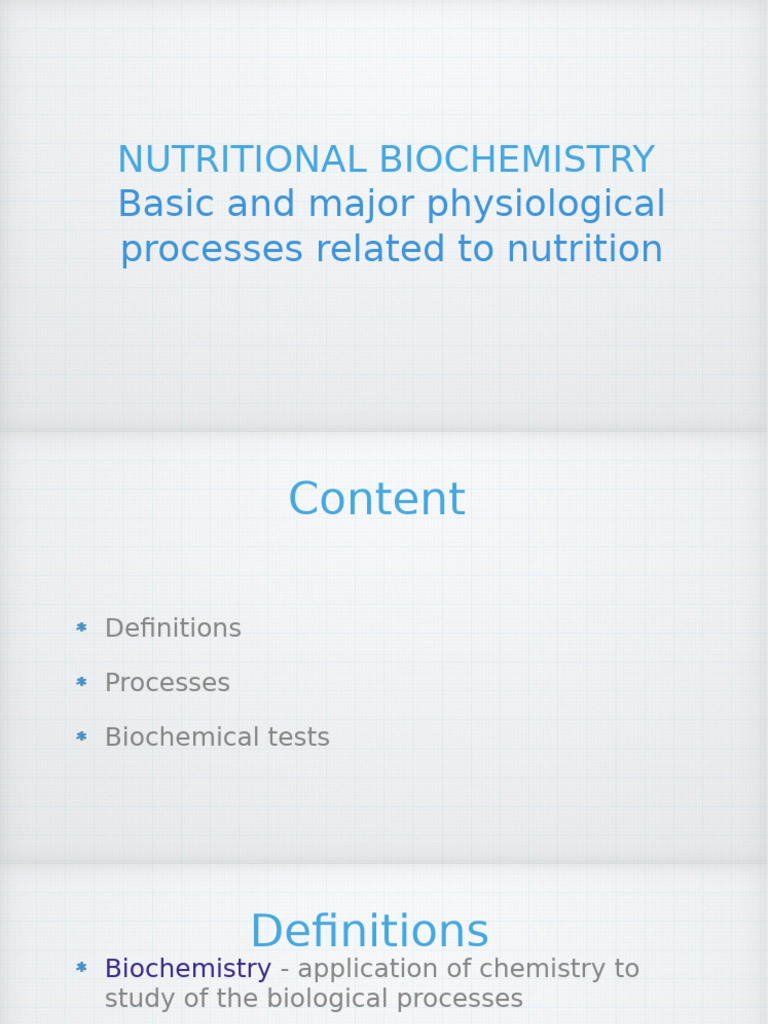 Nutritional Biochemistry | PDF | Carbohydrates | Digestion