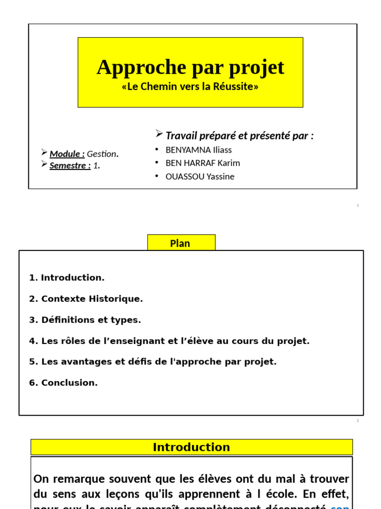 Approche Par Projet F | PDF | Pédagogie | Pédagogie de projet