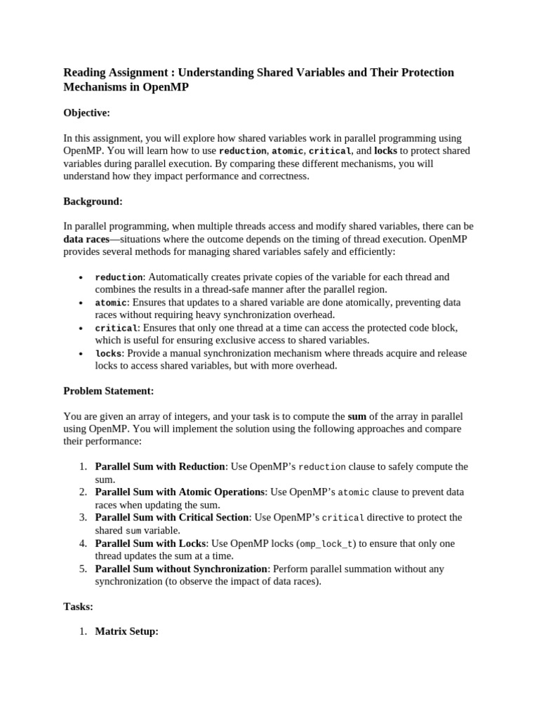 Module 4 - 4.6 - Understanding Shared Variables and Their Protection ...