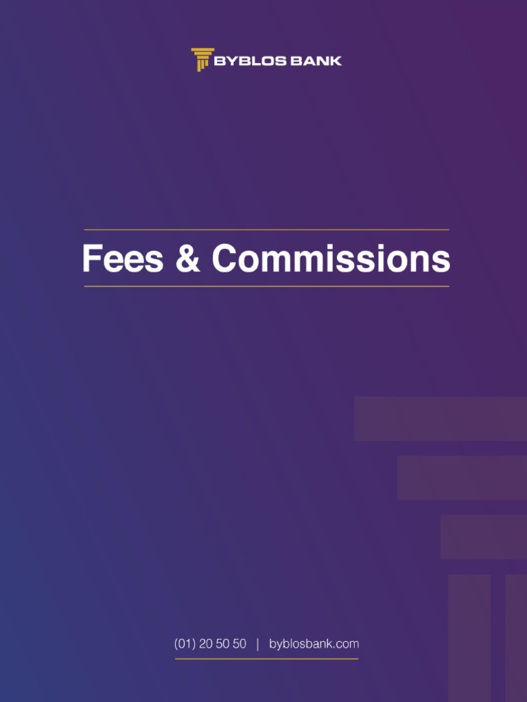 New Fees Commissions Brochure - EnG | PDF | Credit Card | Visa Inc.
