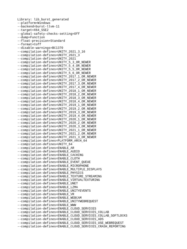 lib_burst_generated | PDF | Library (Computing) | Unity (Game Engine)