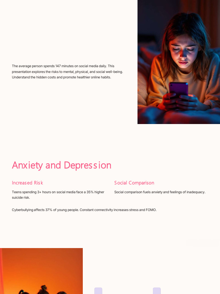 The Hidden Costs: Risks of Excessive Social Media Use | PDF | Social ...