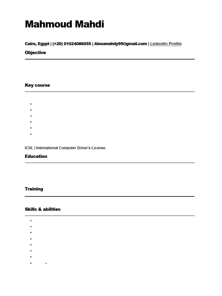 Mahmoud Mahdi C.V. | PDF