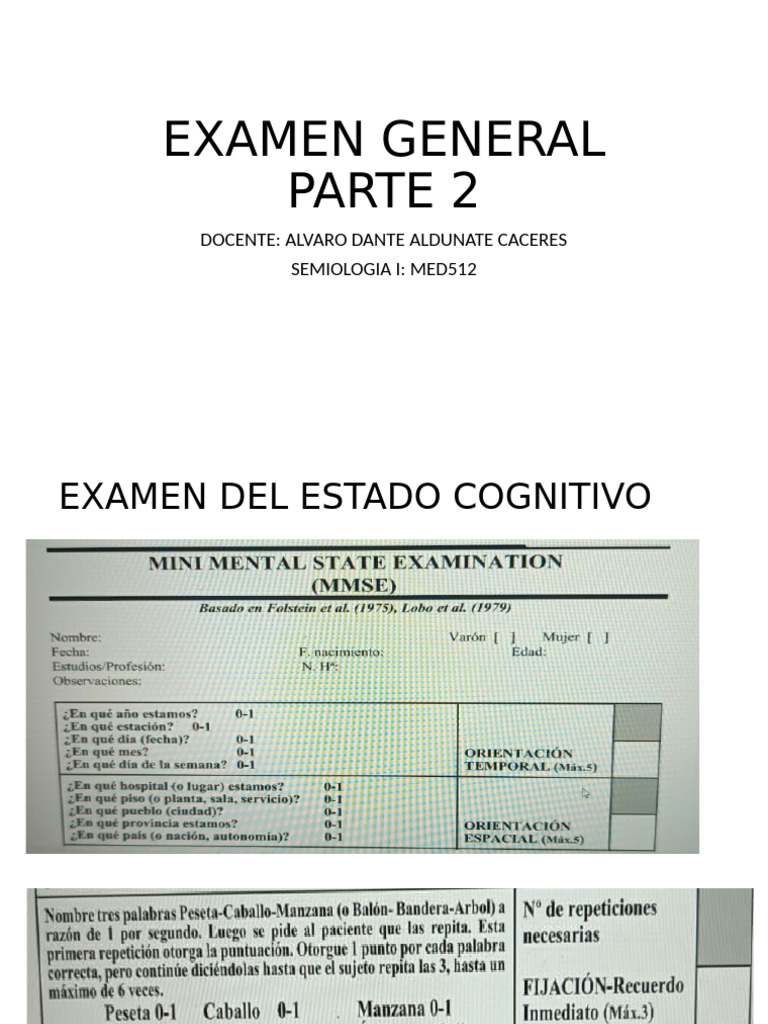 Examen General Parte 2 | PDF | Piel | Enfermedades y trastornos