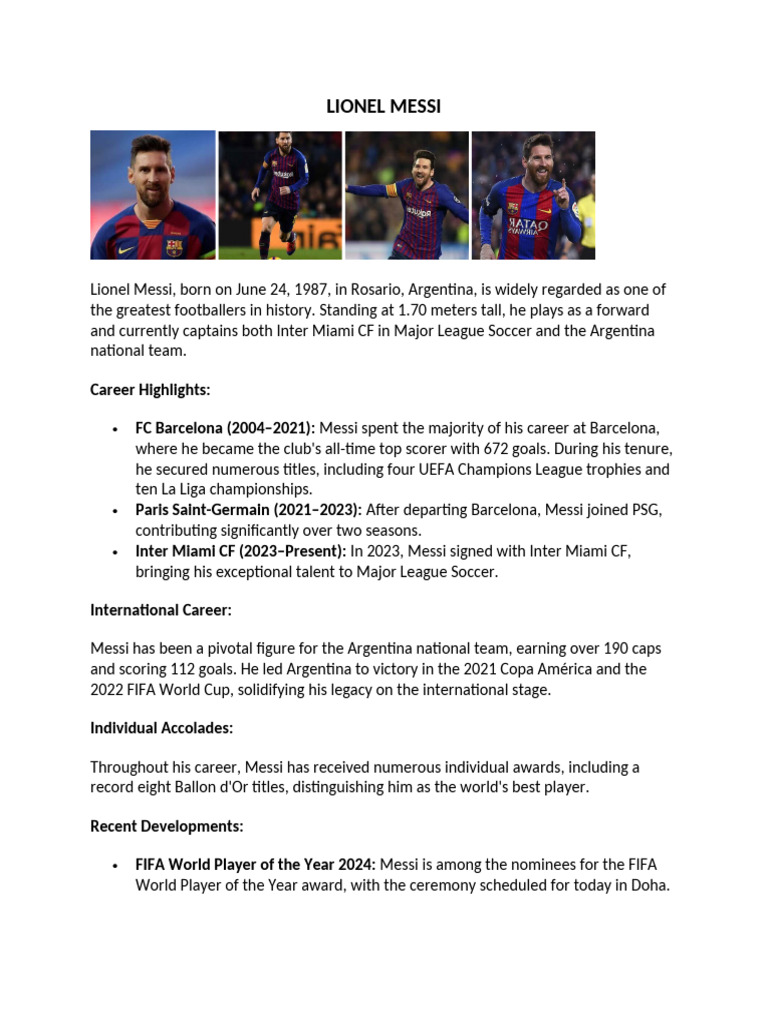 Lionel Messi | PDF