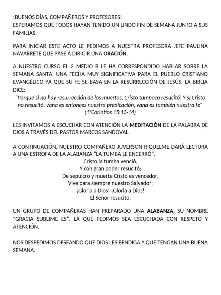 Acto 2B | PDF