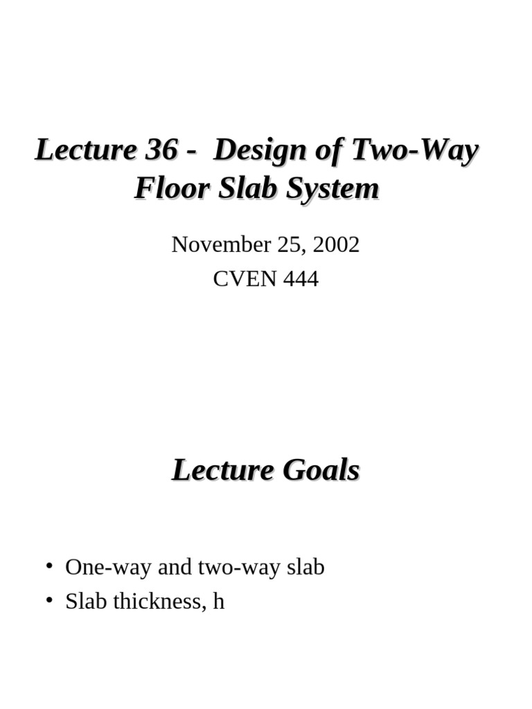 Two-Way Floor Slab Design Guide | PDF | Beam (Structure) | Finite ...