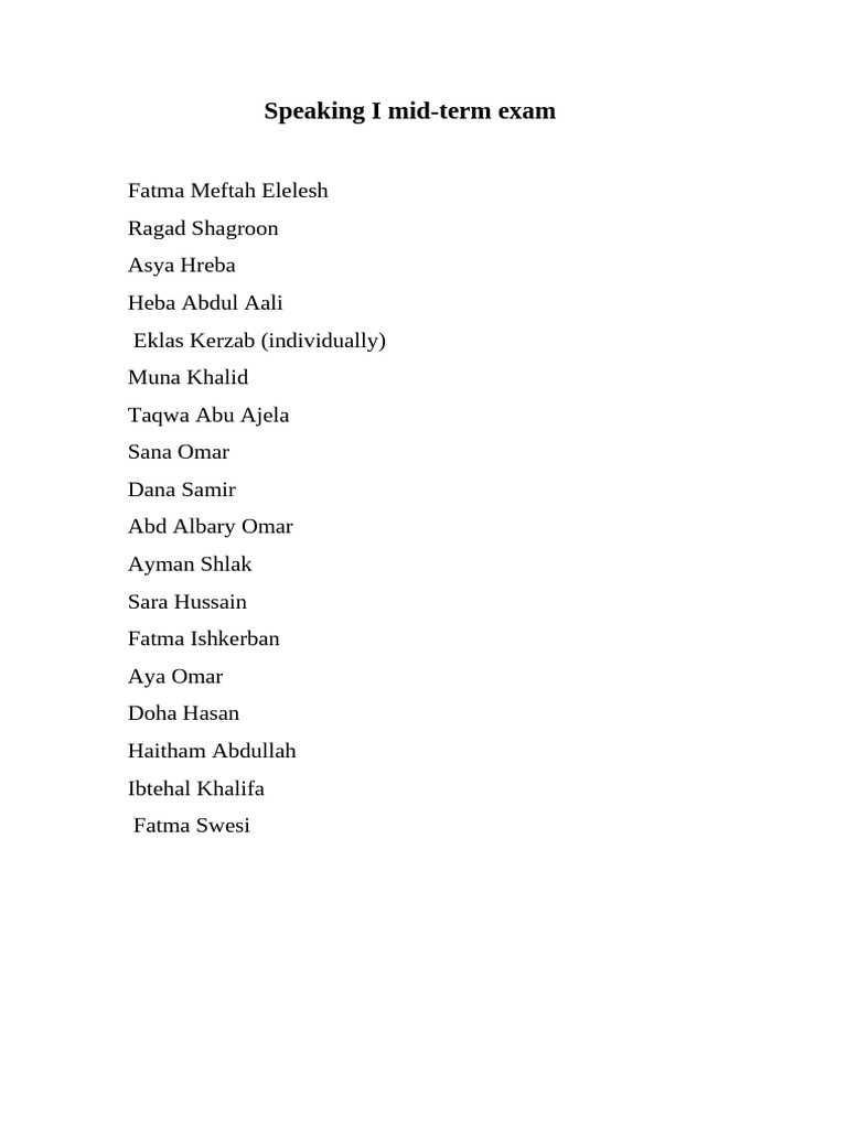 Speaking I Group2 | PDF