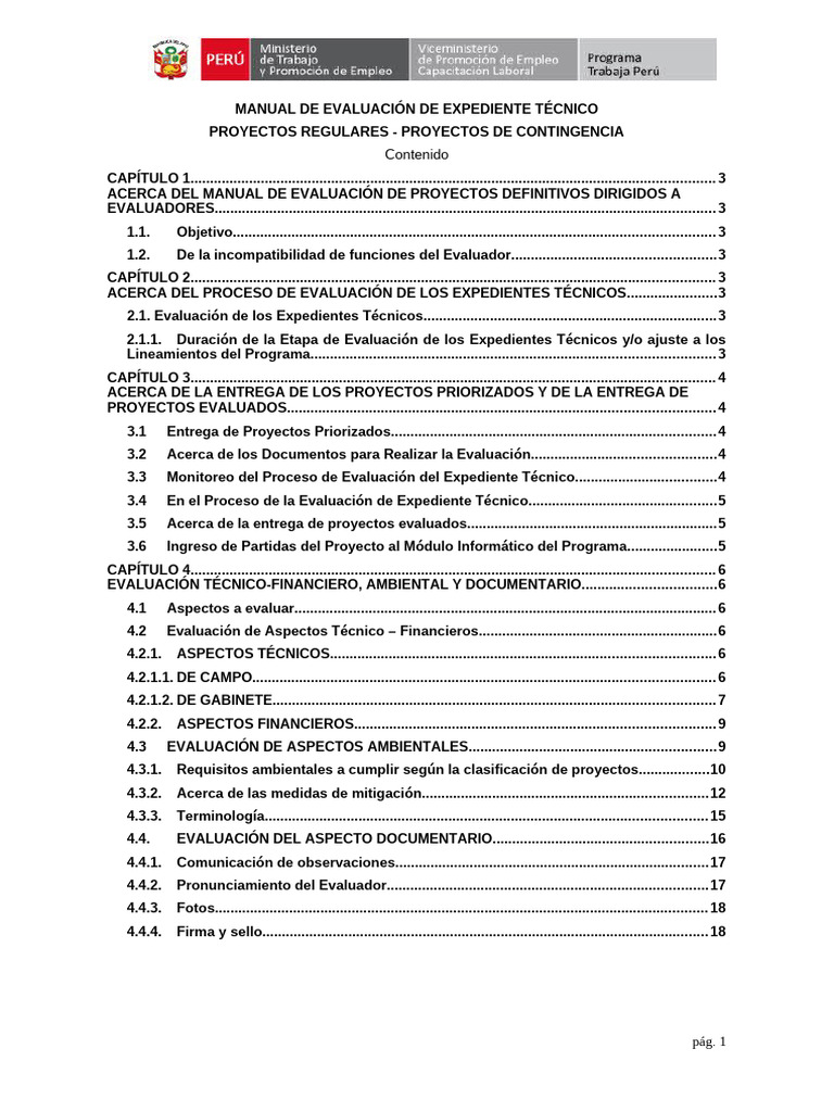 Manual de Evaluación de Proy Dirigido A Eval. Ext. PR y AC 05 - 06 - 2015 Final | PDF ...