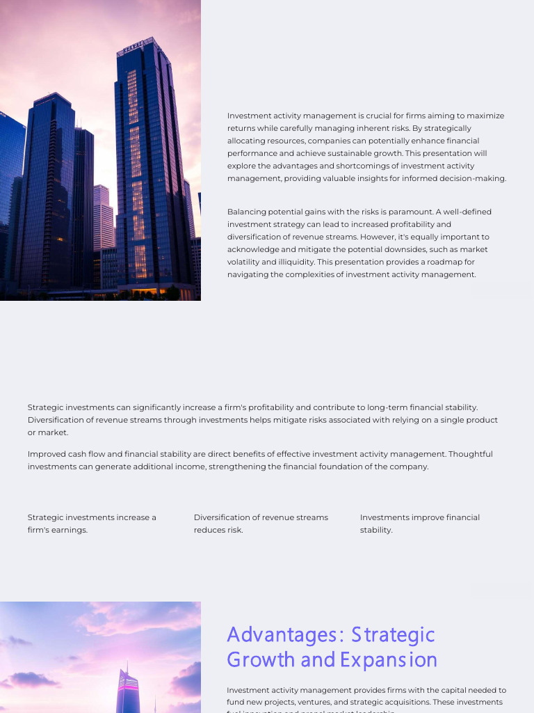 Investment Activity Management: Maximizing Returns, Minimizing Risks ...