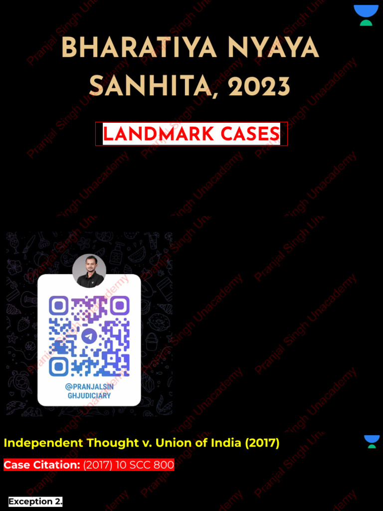 BNS CASE LAWS - General Exceptions | PDF | Insanity Defense | Criminal Justice