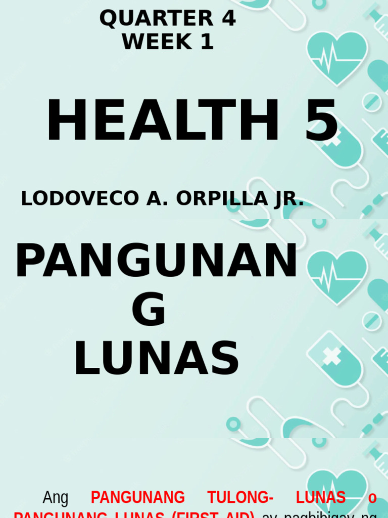 Pangunang Lunas | PDF