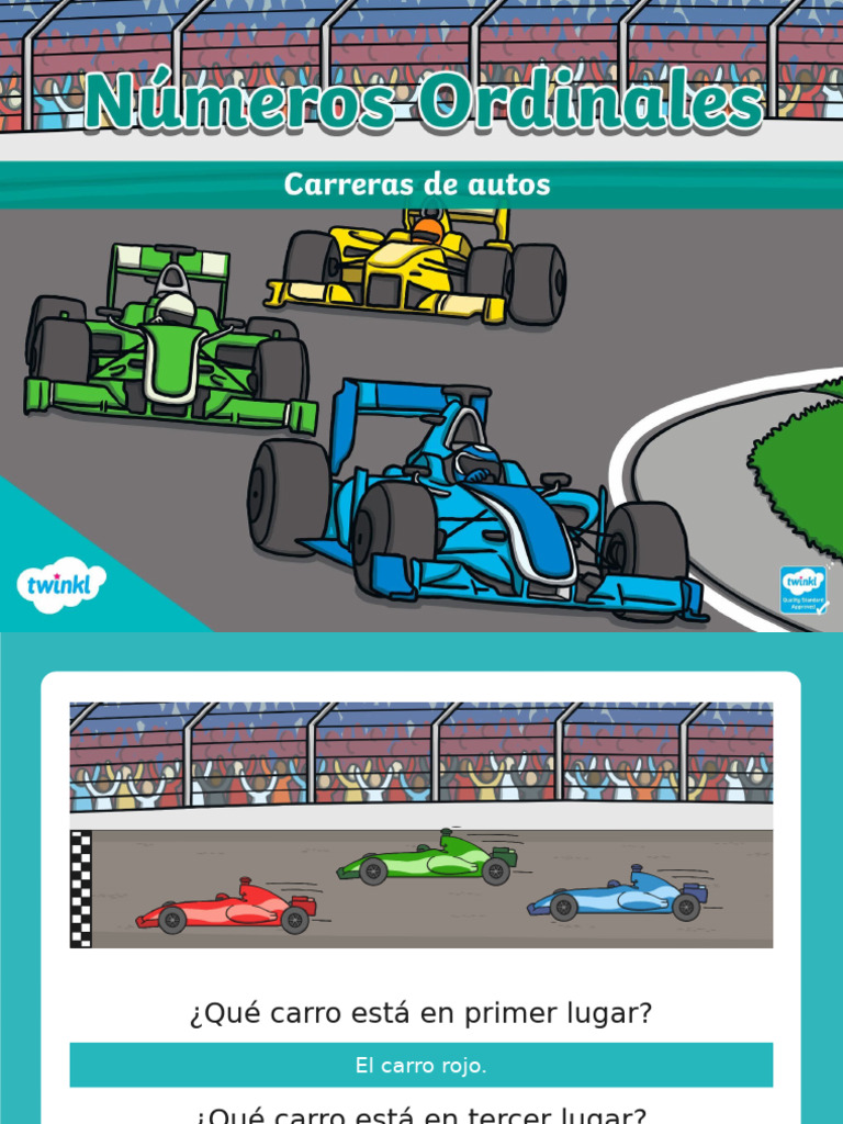 Números ordinales en carreras de autos | PDF