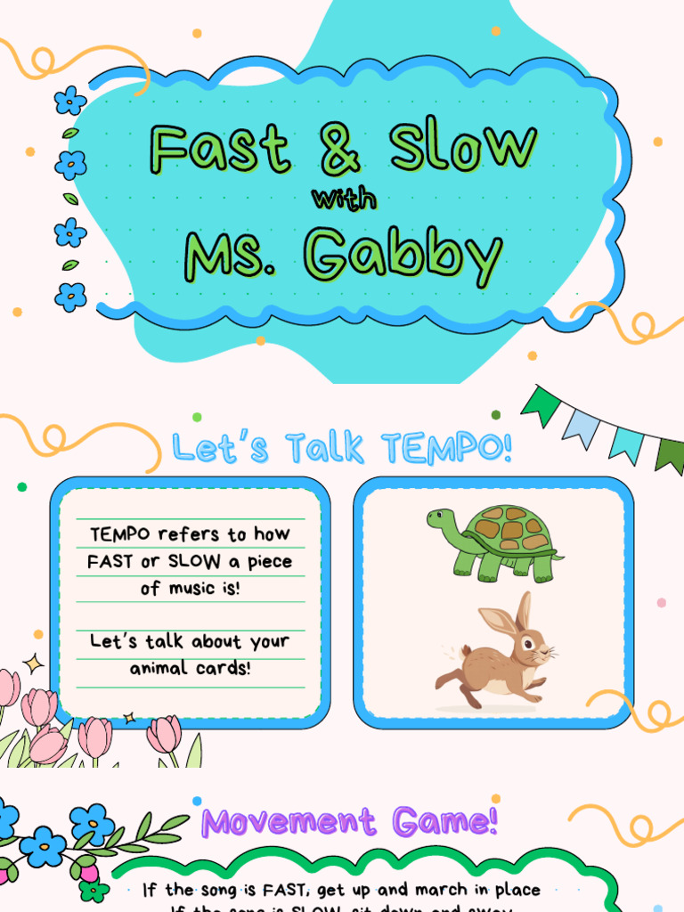 Fast and Slow Music Activities | PDF