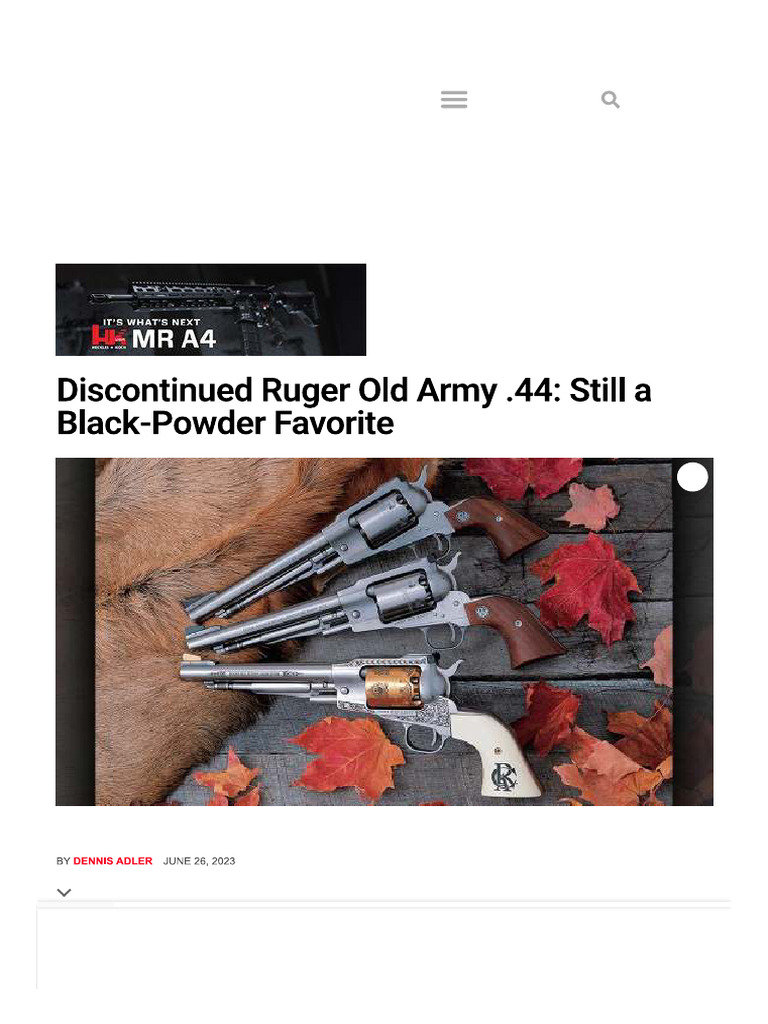 Discontinued Ruger Old Army | PDF