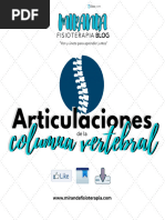 Articulaciones y Ligamentos de La Columna Vertebral | PDF