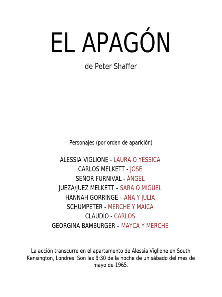 "El Apagón: Drama en Londres" | PDF