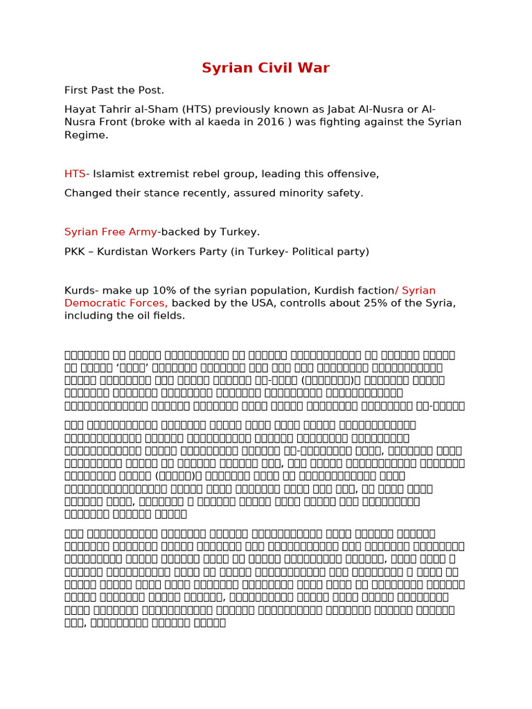 Syrian Civil War | PDF