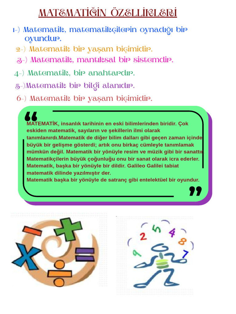 Eski Yunanca matesis kelimesi matematik kelimesinin köküdür ve ben ...