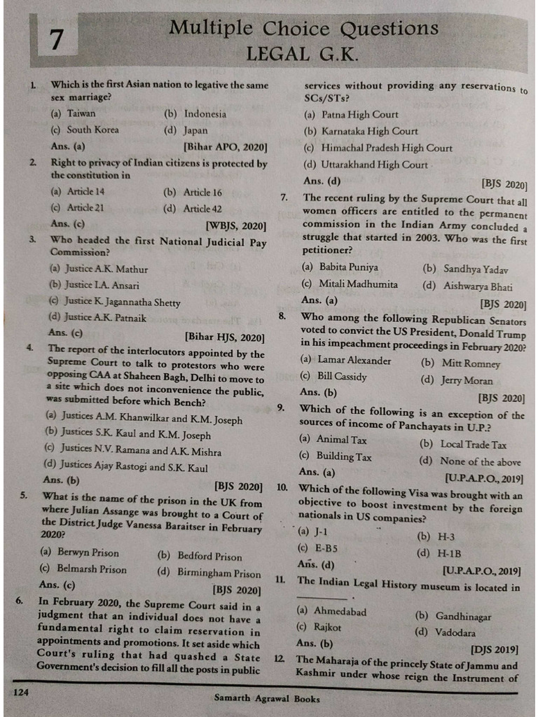 LEGAL GK by PARIKSHA MANTHAN | PDF