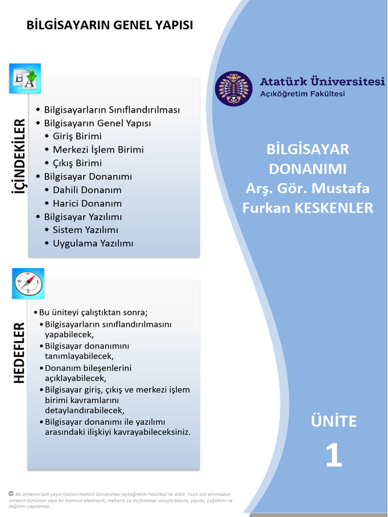 Bilgisayar Donanimi-H01 | PDF