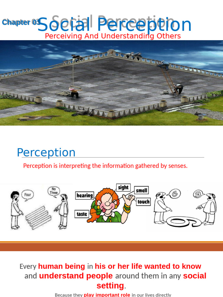 Chapter 03 Perception-InS | PDF | Nonverbal Communication | Facial Expression