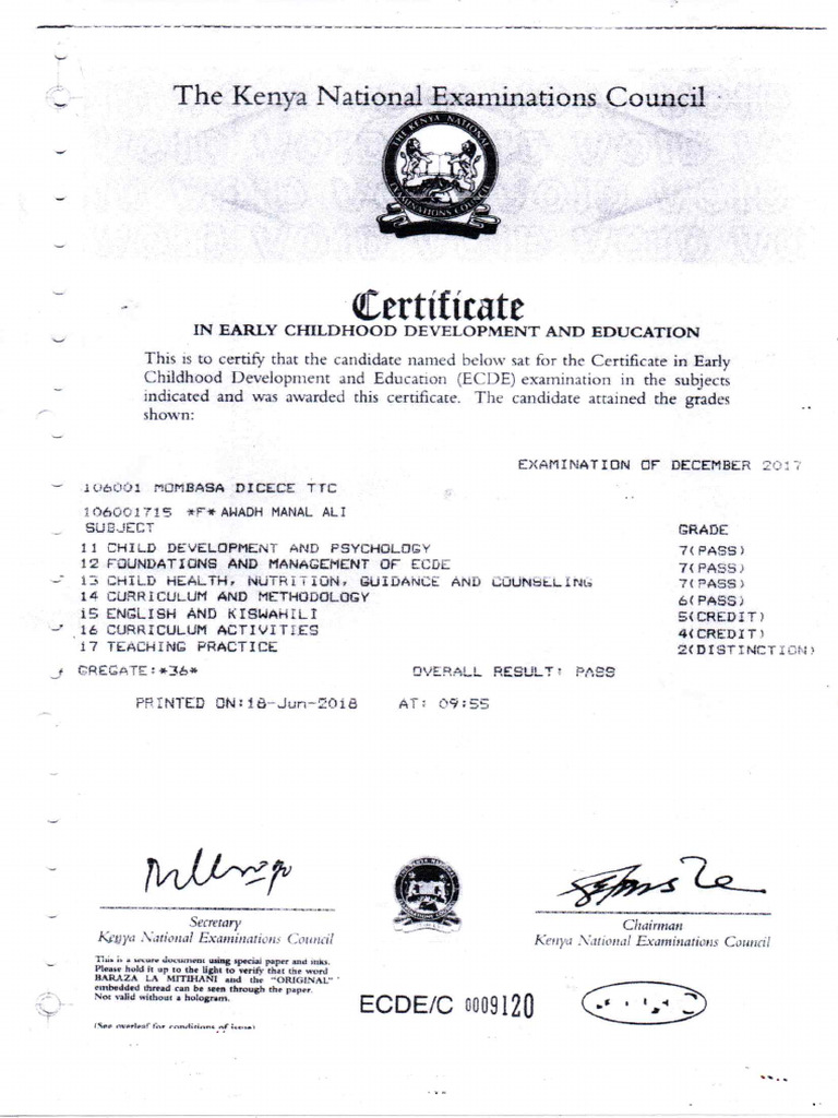 Ecde Cert | PDF