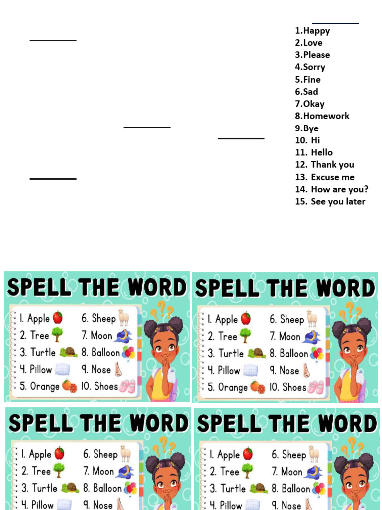 Spelling Bee Contest | PDF