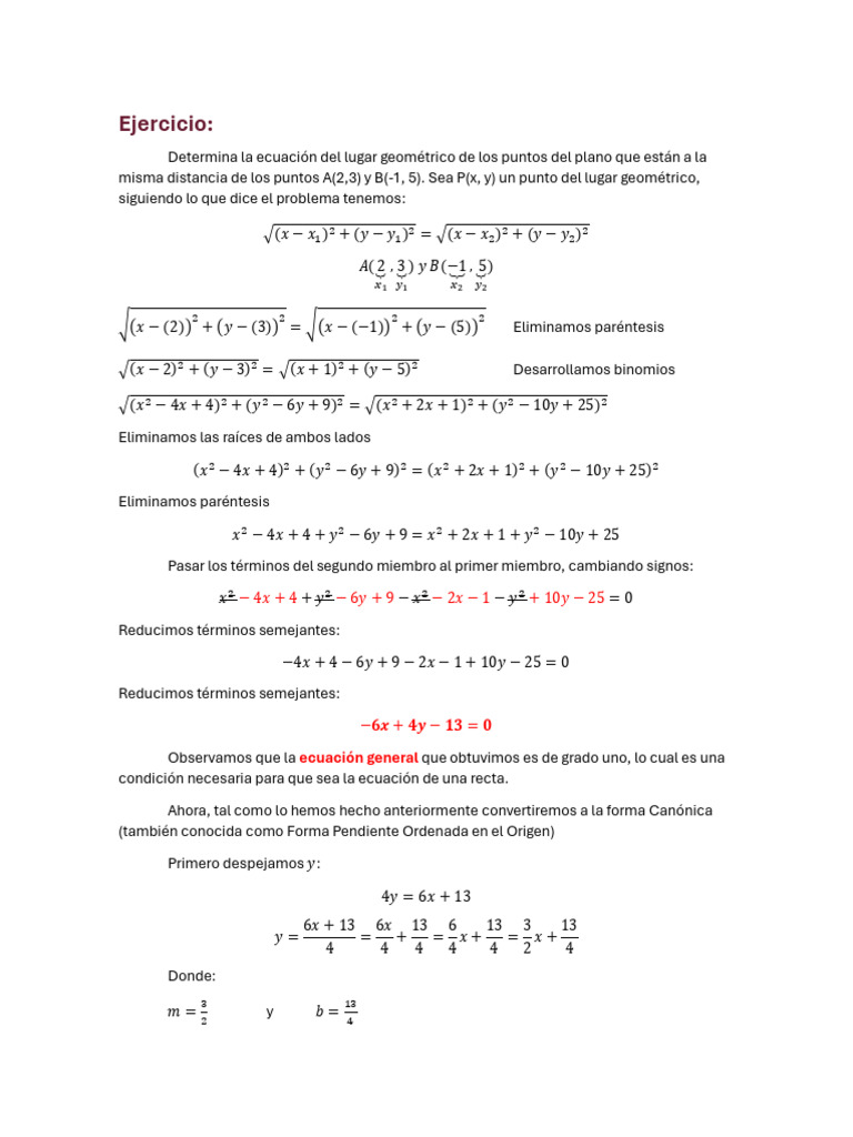 02 - Ecuaciones de La Recta | PDF