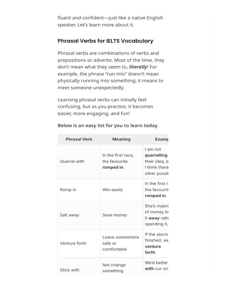 350+ Vocabulary Words For IELTS - Meaning, Difficult & New English ...