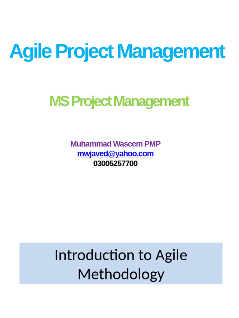 Lect 4 Agile - Course - Domain 1 Agile Methodologies | PDF | Scrum (Software Development ...