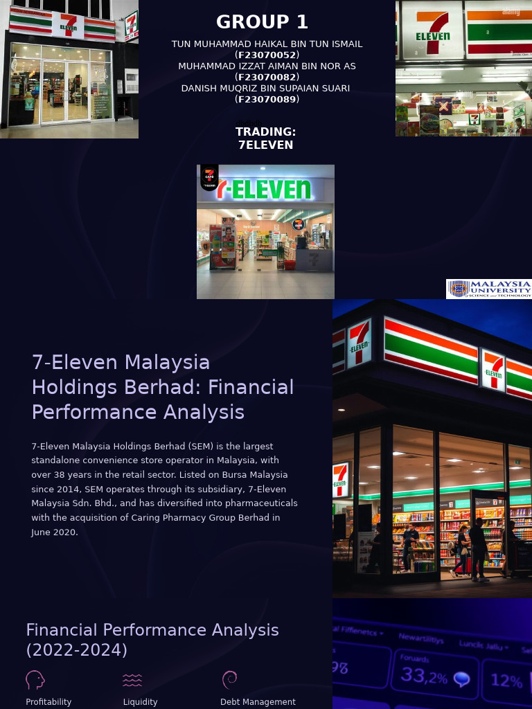 7 Eleven Malaysia Holdings Berhad Financial Performance Analysis | PDF | Equity (Finance ...