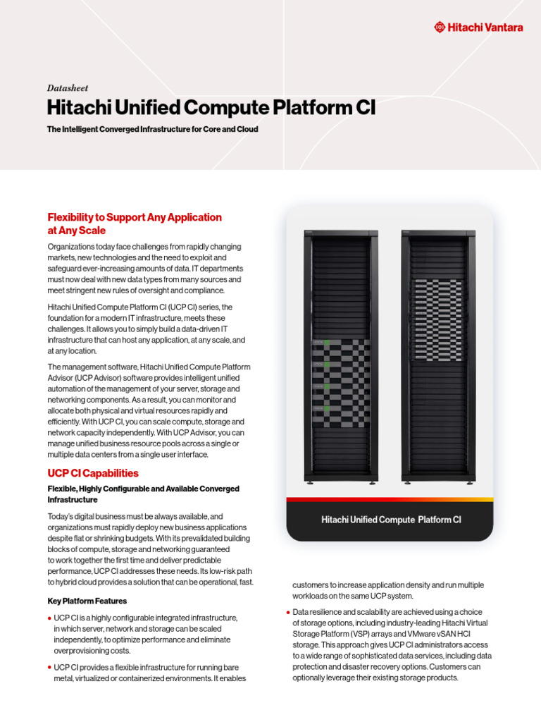 unified-compute-platform-ci-datasheet | PDF | Cloud Computing | Scalability
