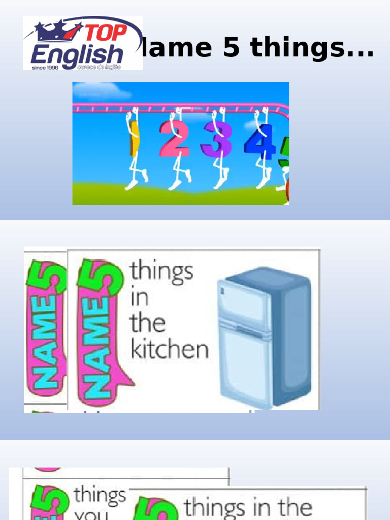 Name 5 Things | PDF