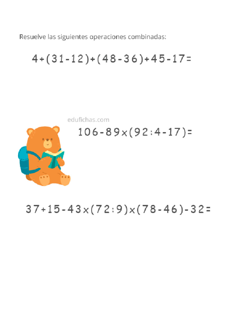 Ejercicios Combinados | PDF