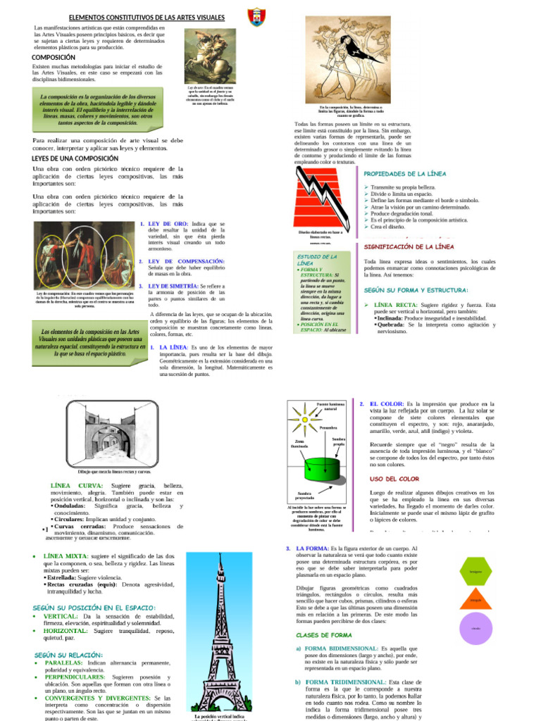 Elementos de Composición en Artes Visuales | PDF