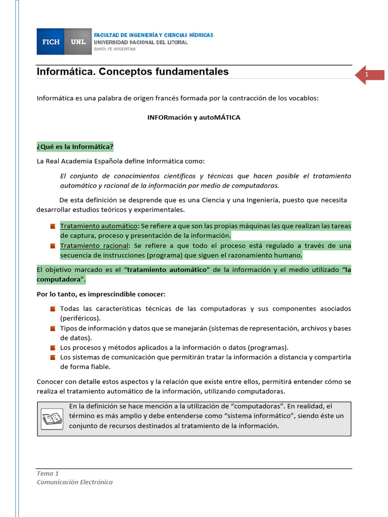 Introducción A La Informatica | PDF | Hardware de la computadora | Periférico
