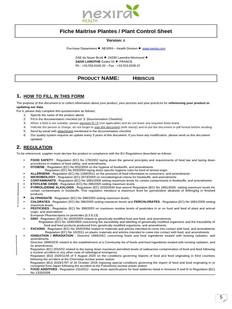 FO - Ach.003 Plant Control Sheet - Version C Eng 02162022 2 | PDF | Genetically Modified ...