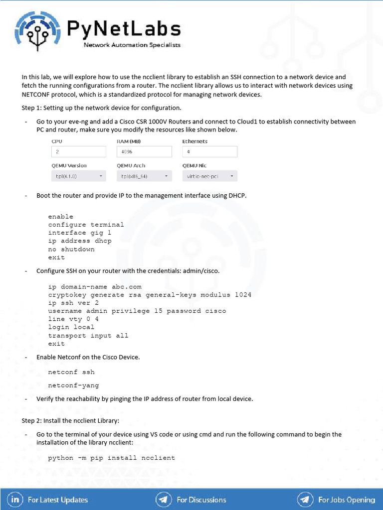 Fetching Running Configurations using NETCONF (2) | PDF | Router ...