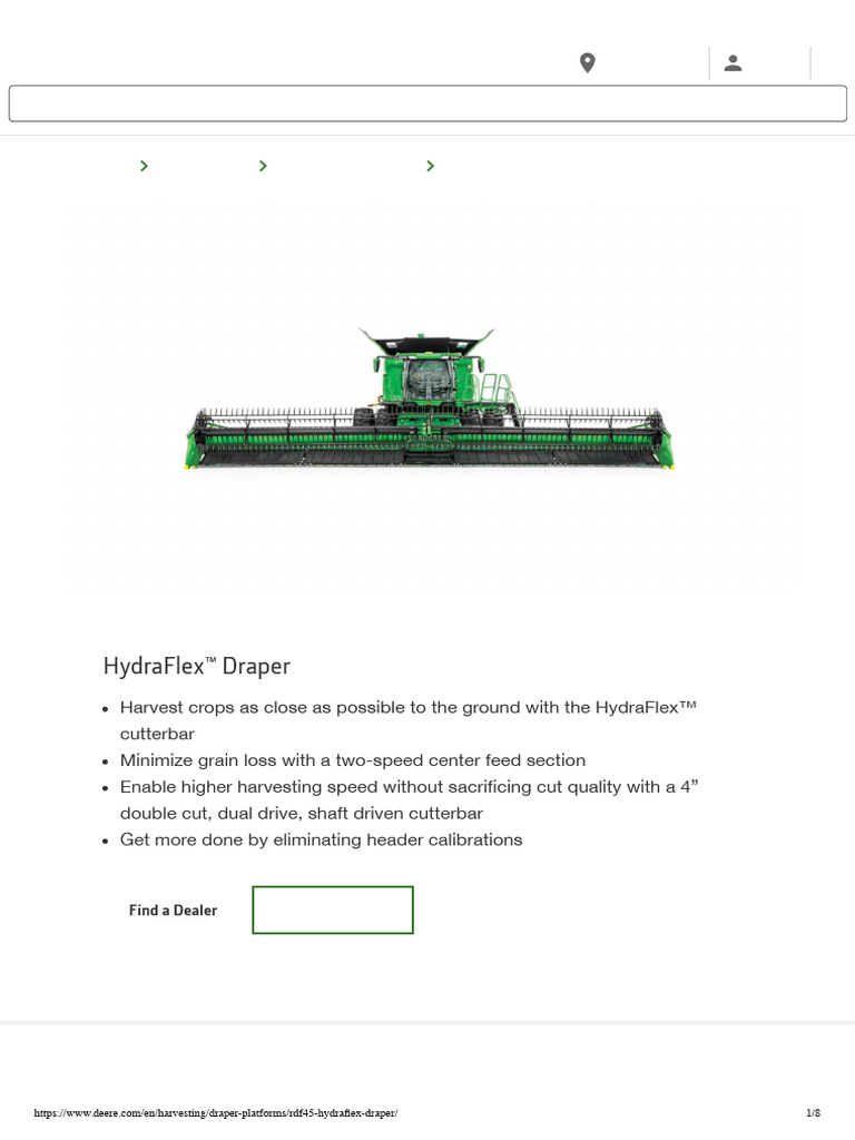 Combine HydraFlex™ Draper _ Grain Harvesting _ John Deere US | PDF ...