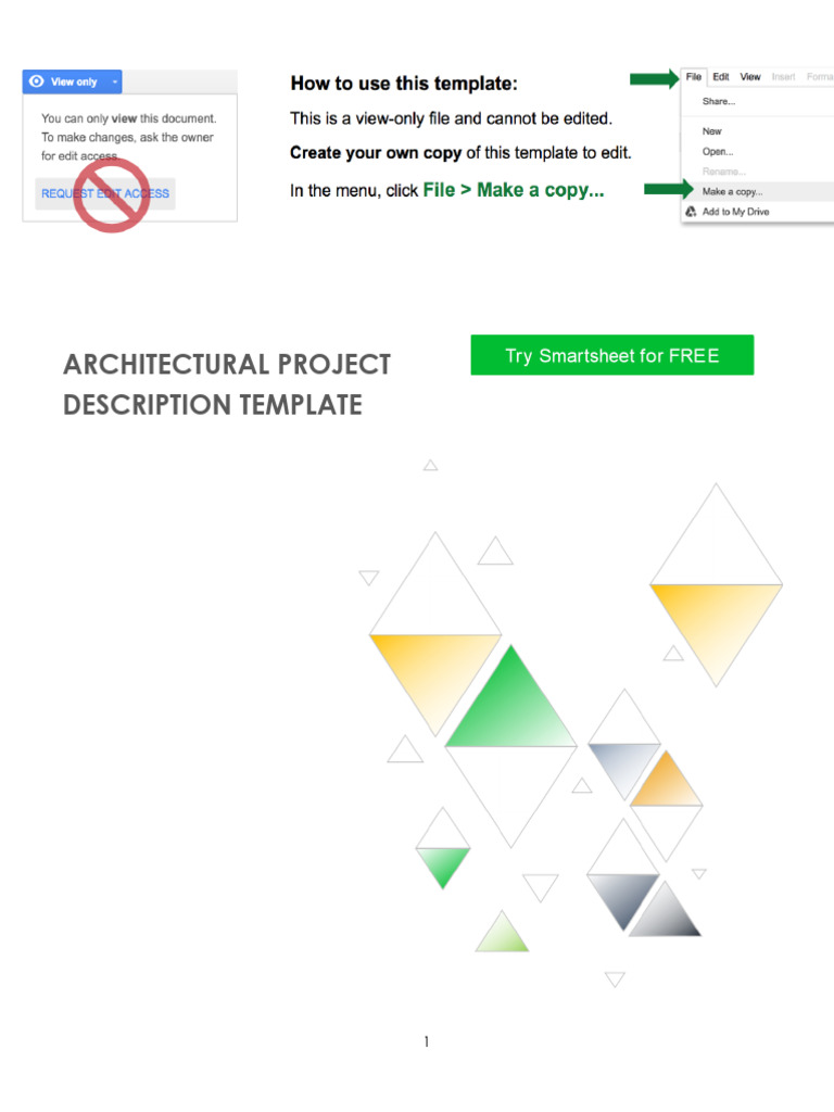 IC Architectural Project Description Template - Google | PDF