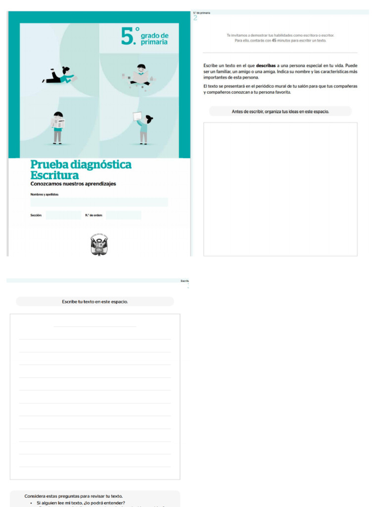 Examen Diagnóstica 2025 Comu y Mate | PDF