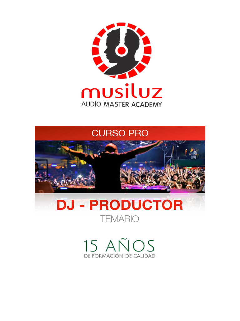 Curso Pro DJ Productor Master Produccionydj | PDF | Sintetizador | Disc jockey