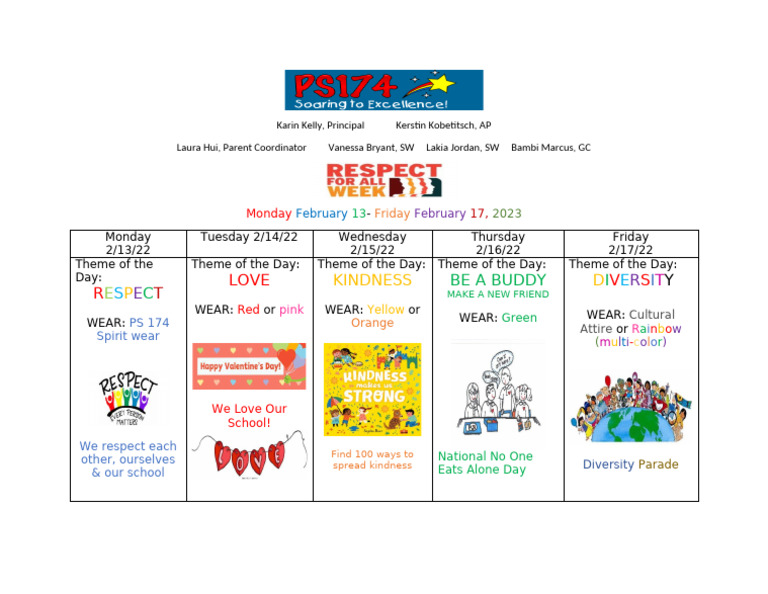 Respect For All Week Flyer 2023 | PDF