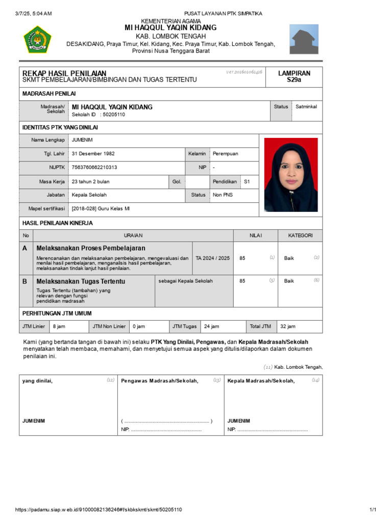 S29a Lampiran Jumenim | PDF